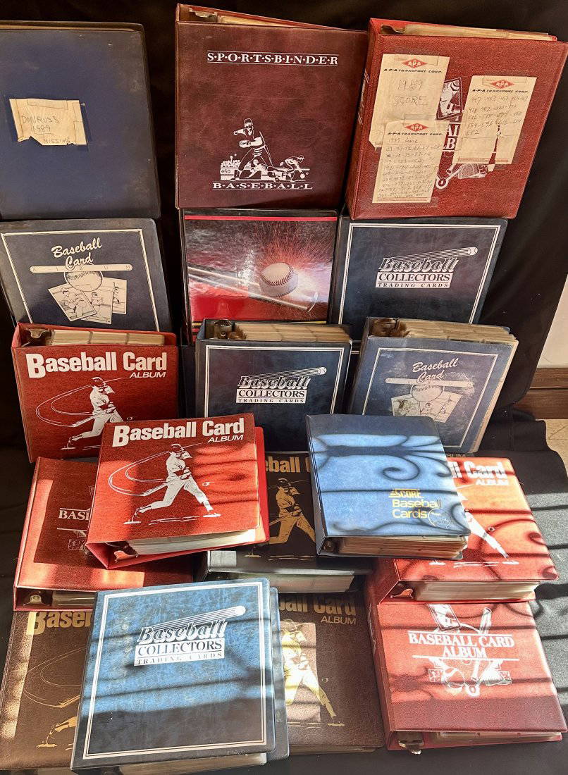 Fabulous Lot Of Collectible Baseball Albums With Dazzling Rookie Cards ...
