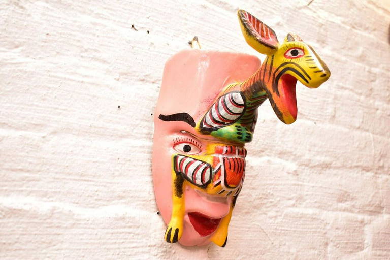 Retro Unique Mexican Male Kangaroo Dance Mask