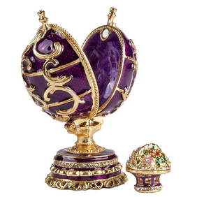 RUSSIAN SILVER & ENAMEL JEWELED EGG BOX - Jan 13, 2013 | Elite ...