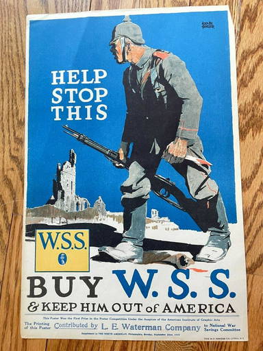Vintage War Wwi Poster Propaganda Retro Print