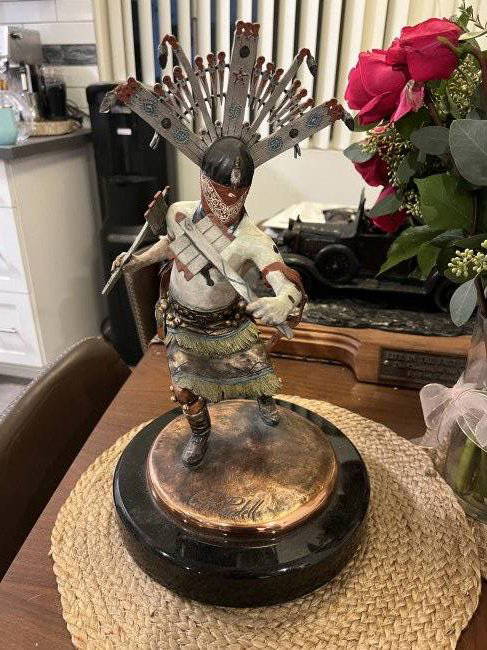 C.a. Pardell Native American Dancer Bronze Sculpture Auction