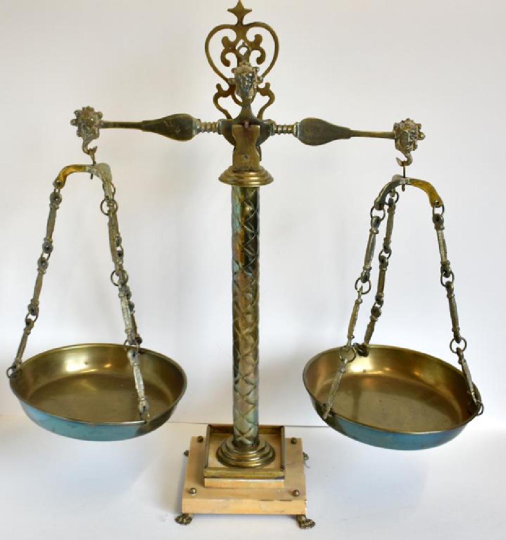 Vintage Brass Decorative Scales
