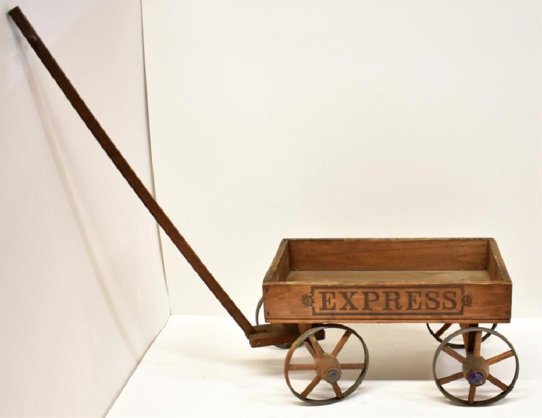 ANTIQUE CHILD'S TOY EXPRESS WAGON