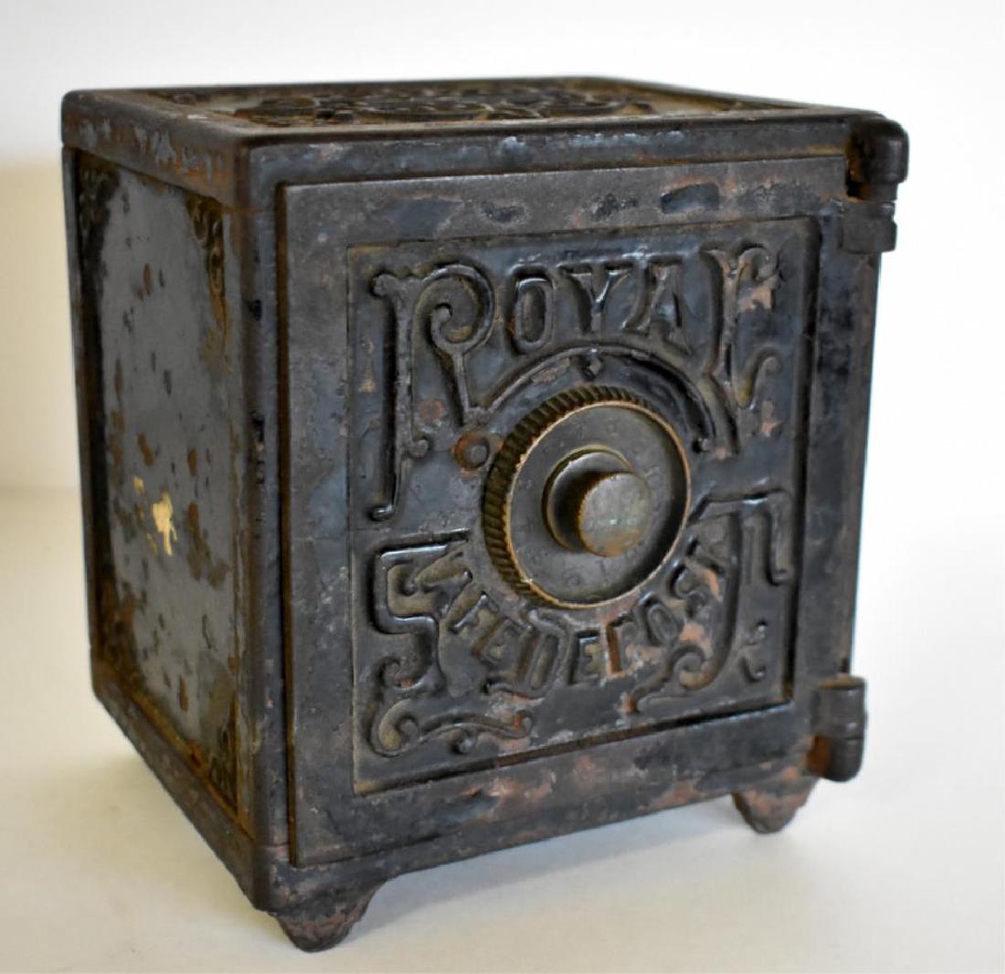 Antique Cast Iron Safe Bank