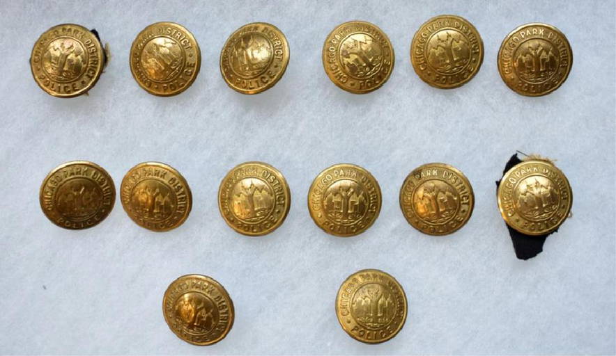 Set Of Chicago Police 'park District' Buttons