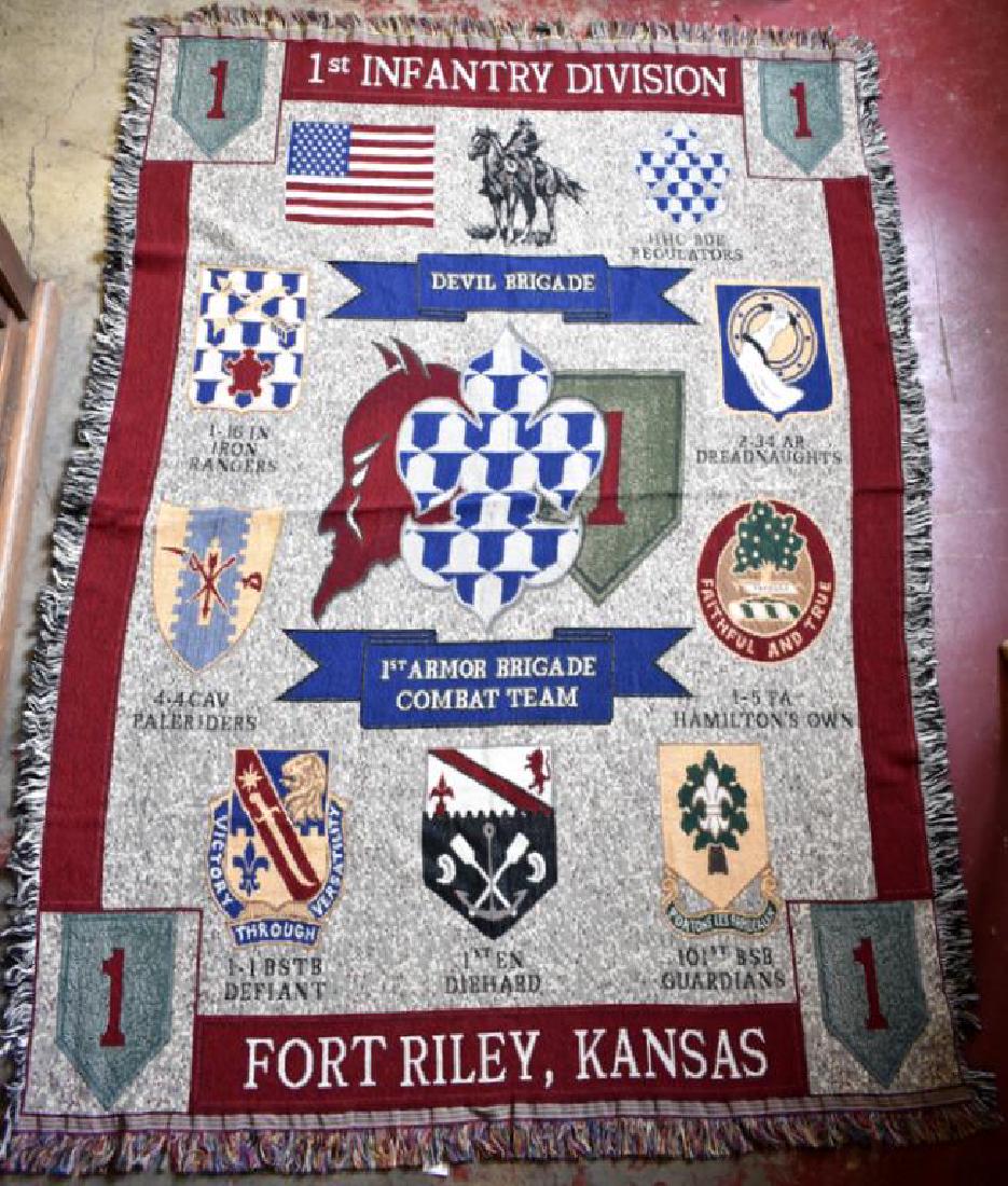 FORT RILEY 1st INFANTRY DIVISION BLANKET
