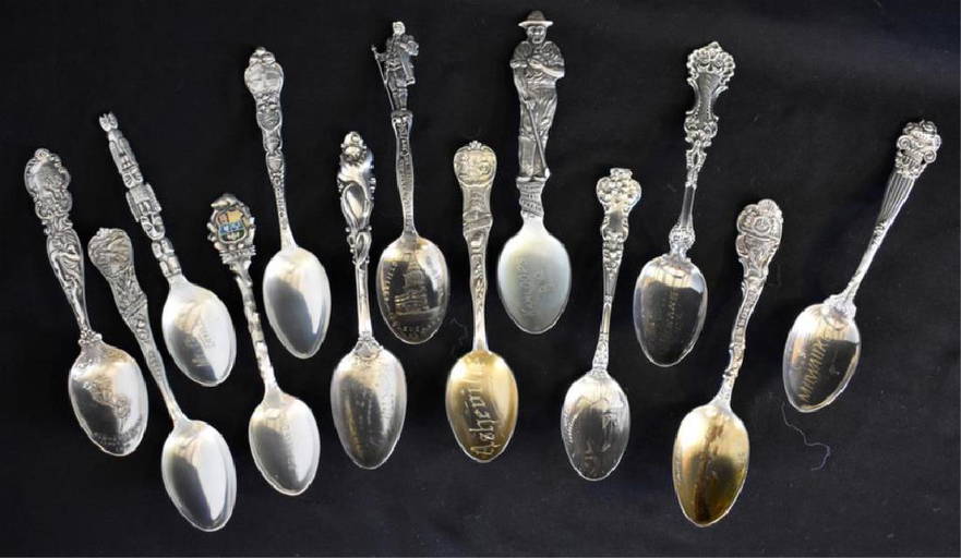 Antique Sterling Silver Collector's Spoons