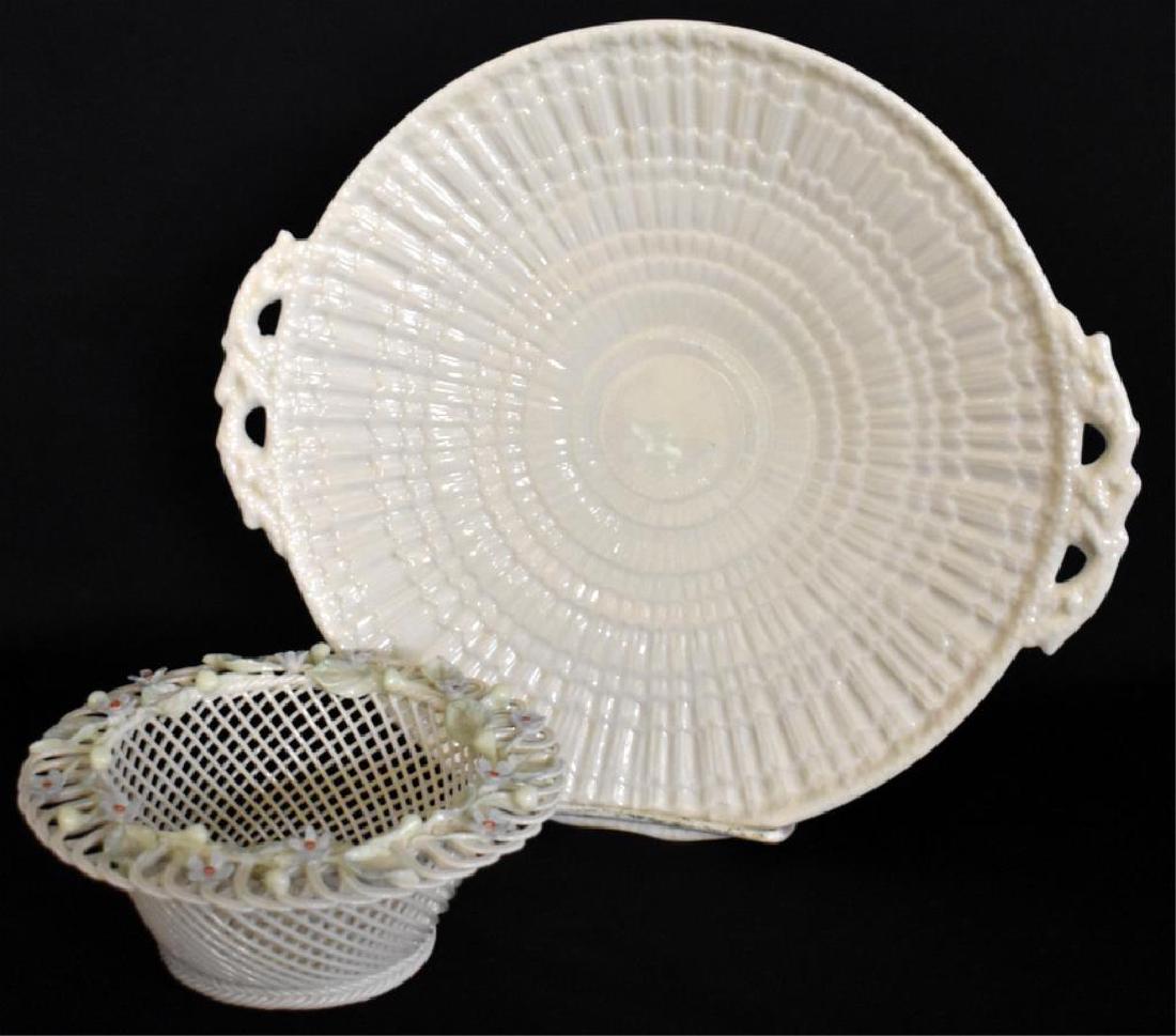 Two Pieces Of Belleek Irish Porcelain