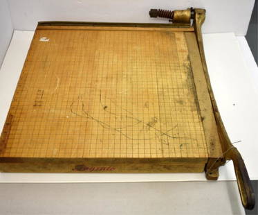 Industrial Vintage Bulman Paper Cutter