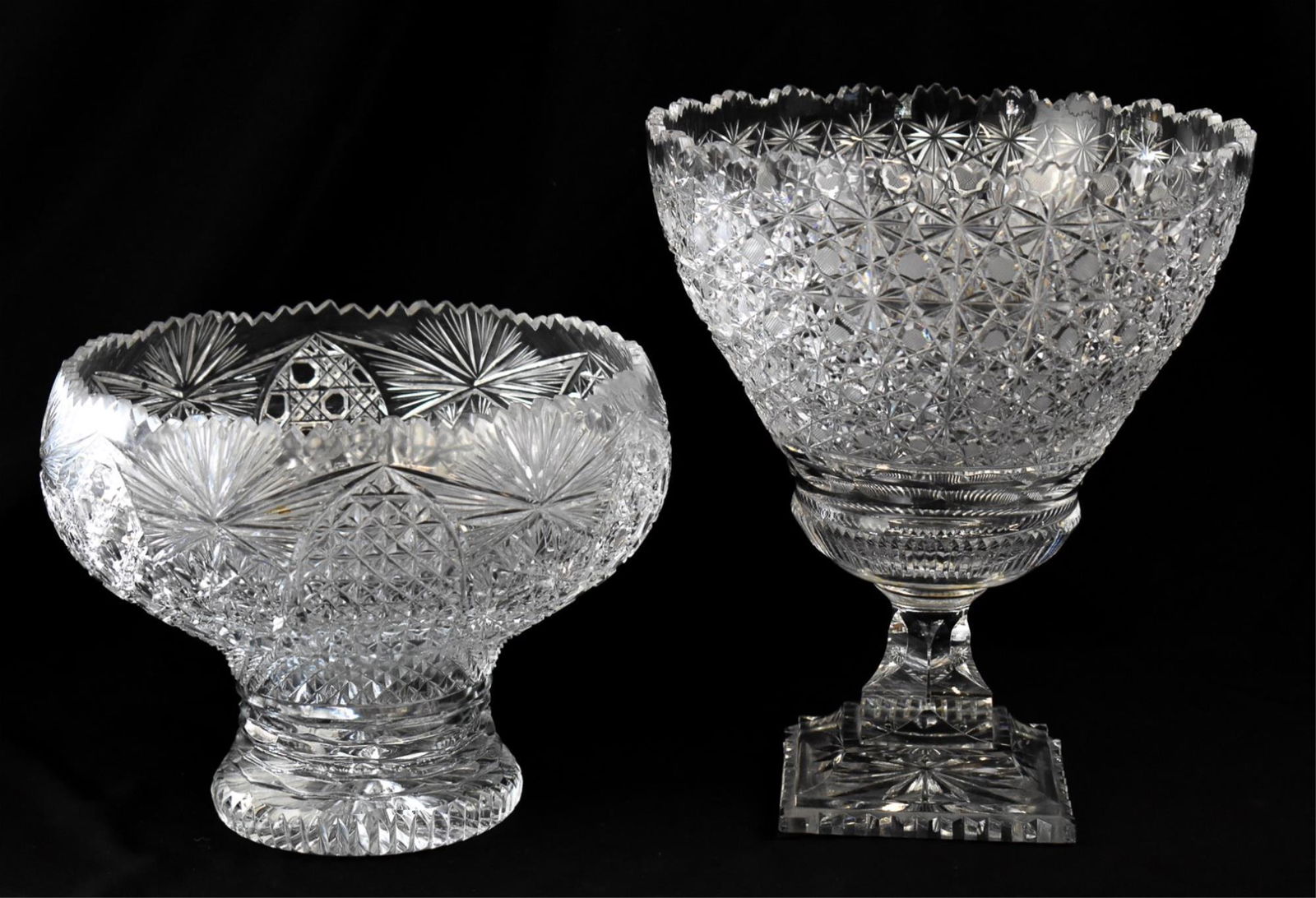 Brilliant Cut Glass Punch Bowls Auction