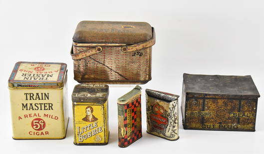 Antique Tobacco Tin Collection