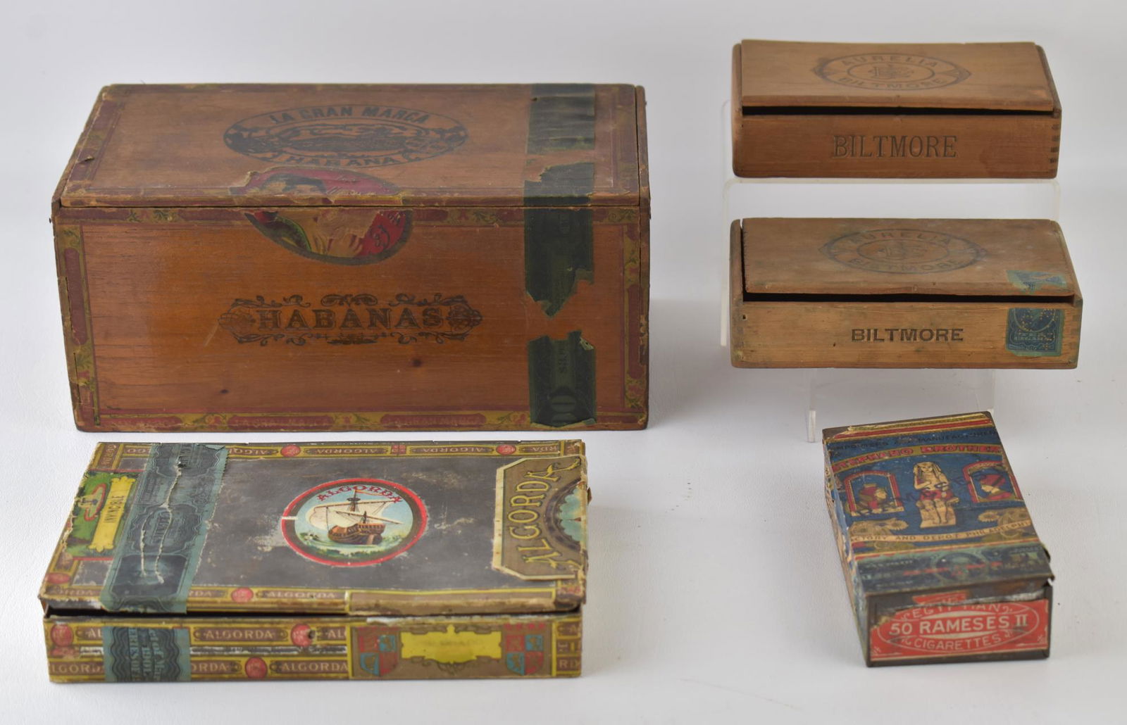 Five Early 1900s Tobacco Tins & Boxes Auction