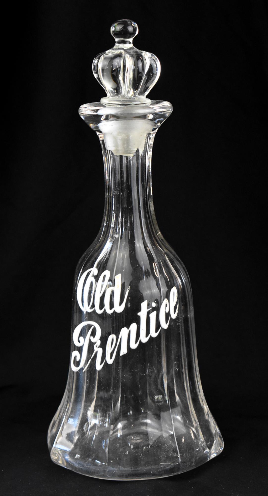 Old Prentice Preprohibition Whisky Back Bar Bottle Auction