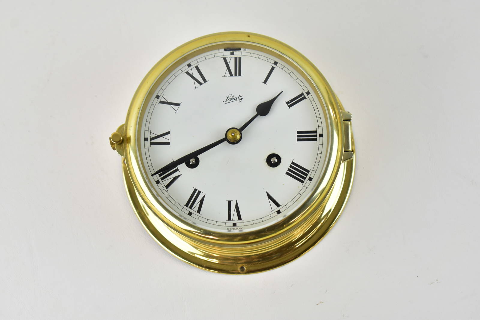 Schatz Brass Ship Bell Clock Auction