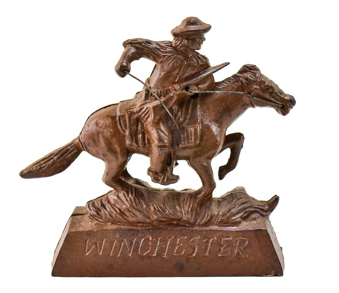 Cast Iron Winchester Coin Bank Auction