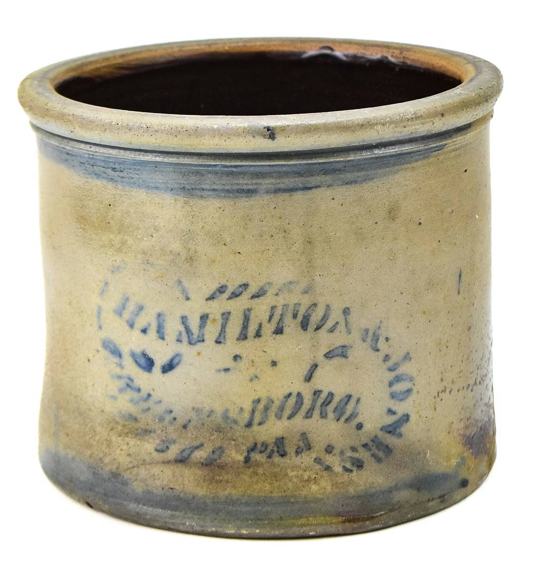 Hamilton & Jones Pennsylvania Stoneware Crock Auction