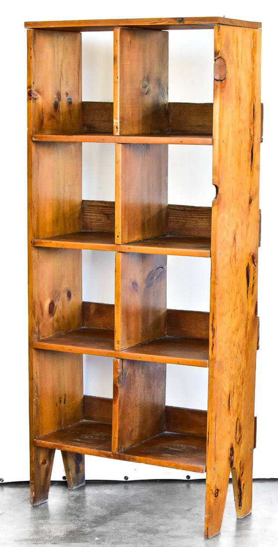 Primitive Pine Storage Shelf Auction