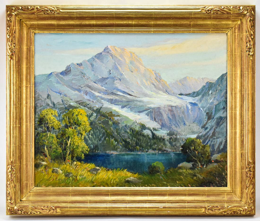 George Demont Otis "mt. Lassen" California Oil Painting Auction
