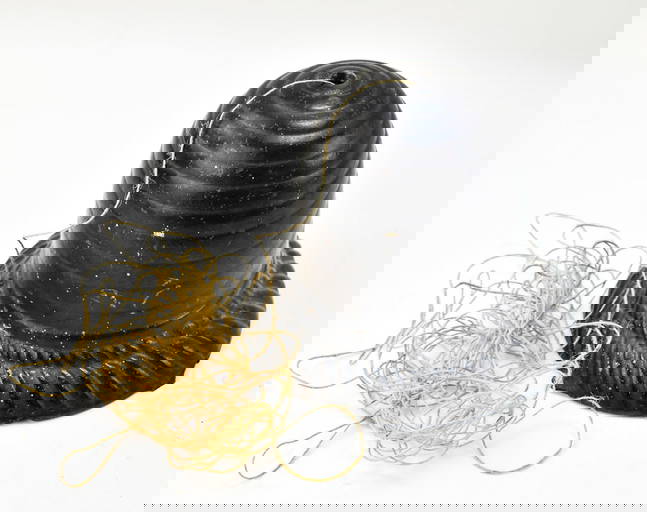 Cast Iron General Store String Holder, Circa Turn Of 19th Century