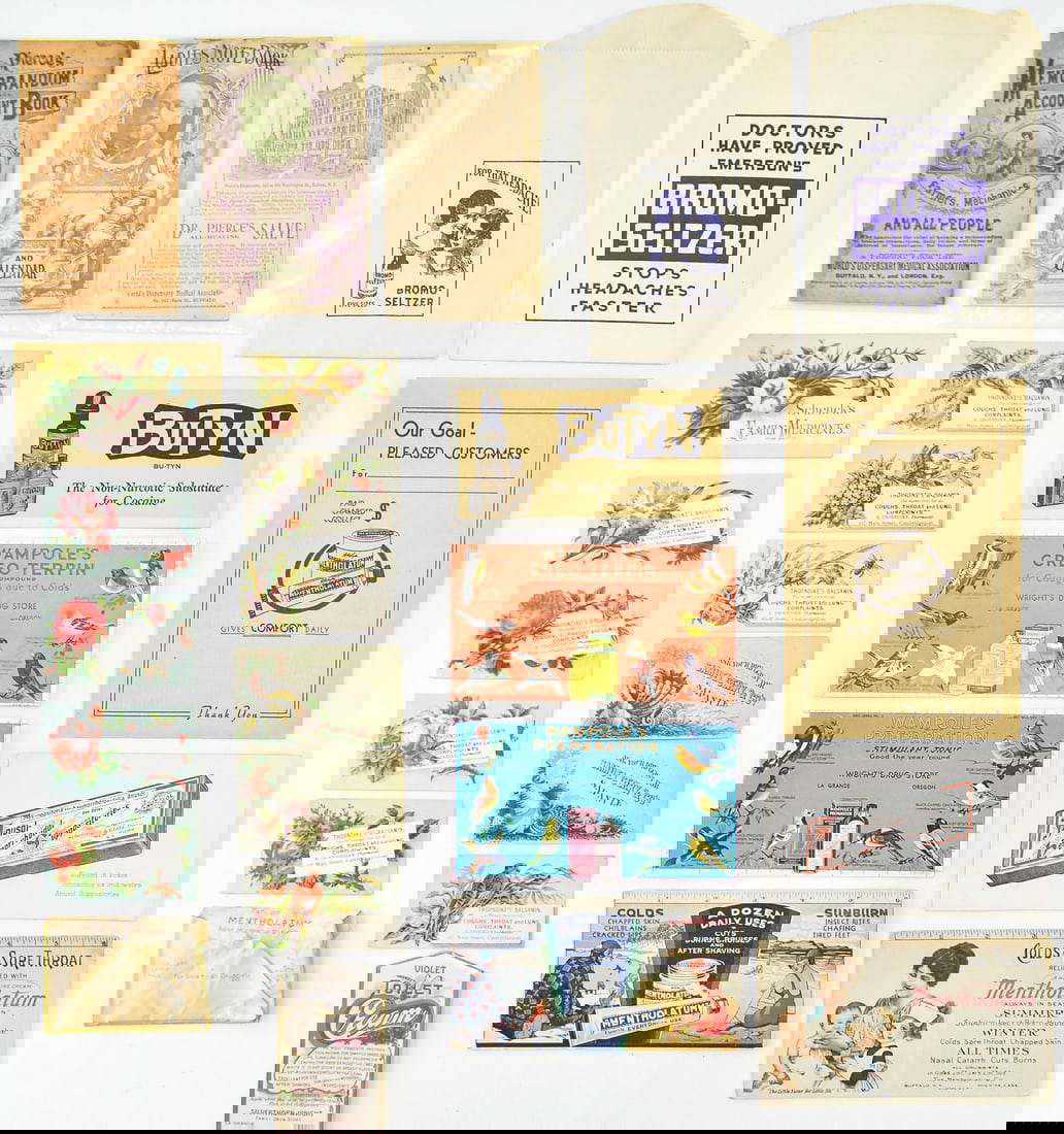 Early 20th Century Medical Ephemera: Calendar Advertisements, Rulers ...