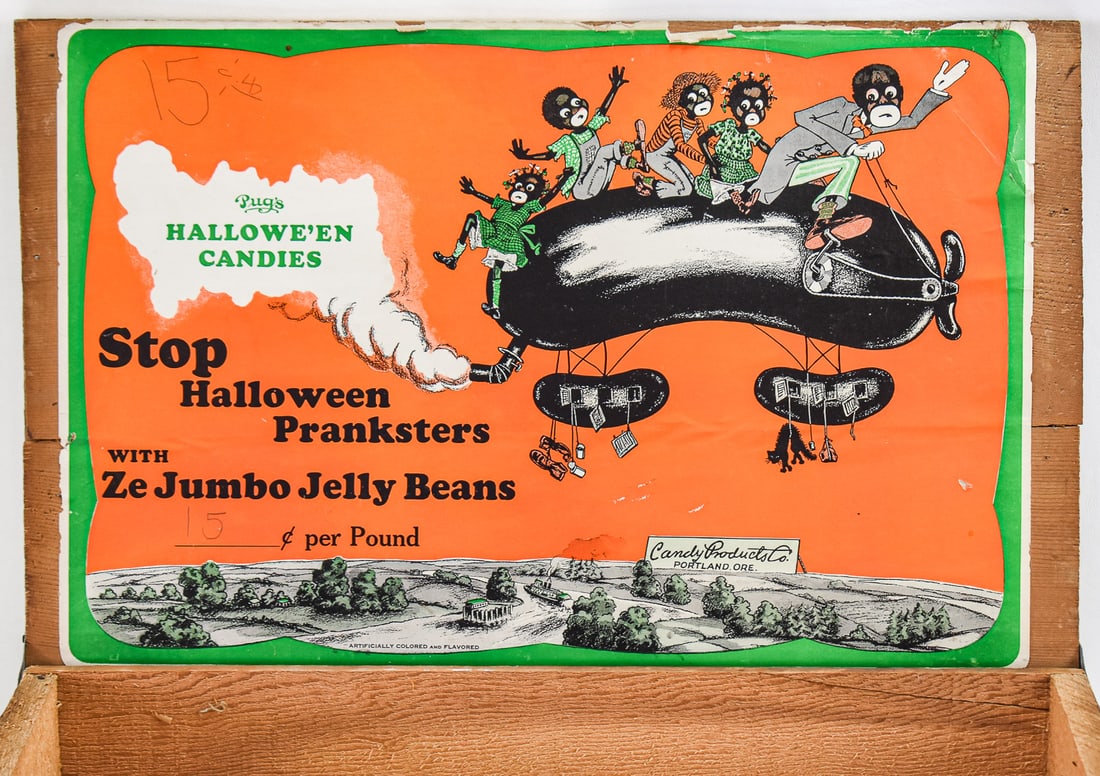Pug's "ze Jumbo" Jelly Beans Halloween Candy Box Auction