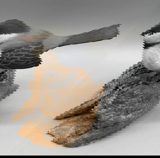 Three Quarter Size Chickadee By William Reinbold