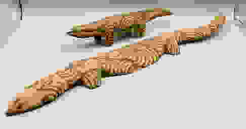 Two Aboriginal Lizard Carvings From Australia Auction