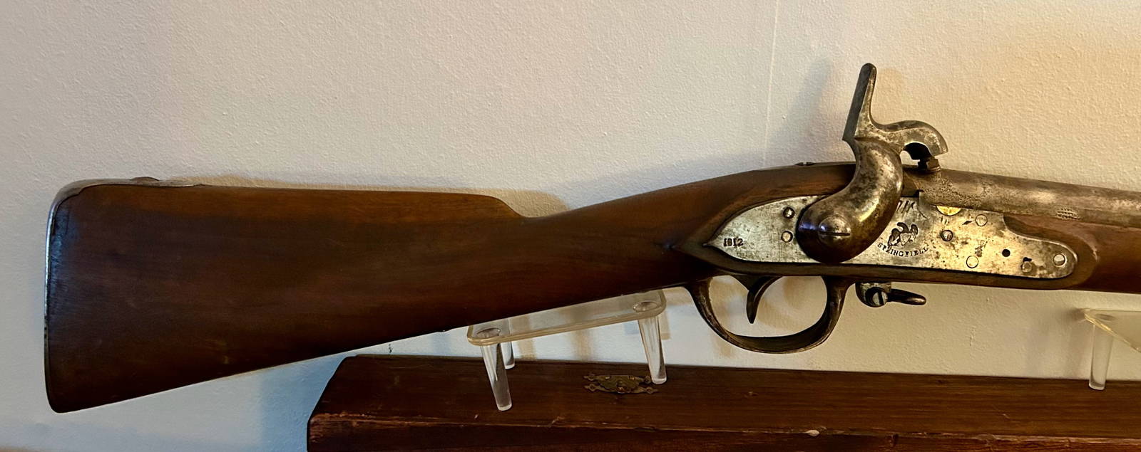 An Antique 1812 Springfield Percussion Musket . Auction