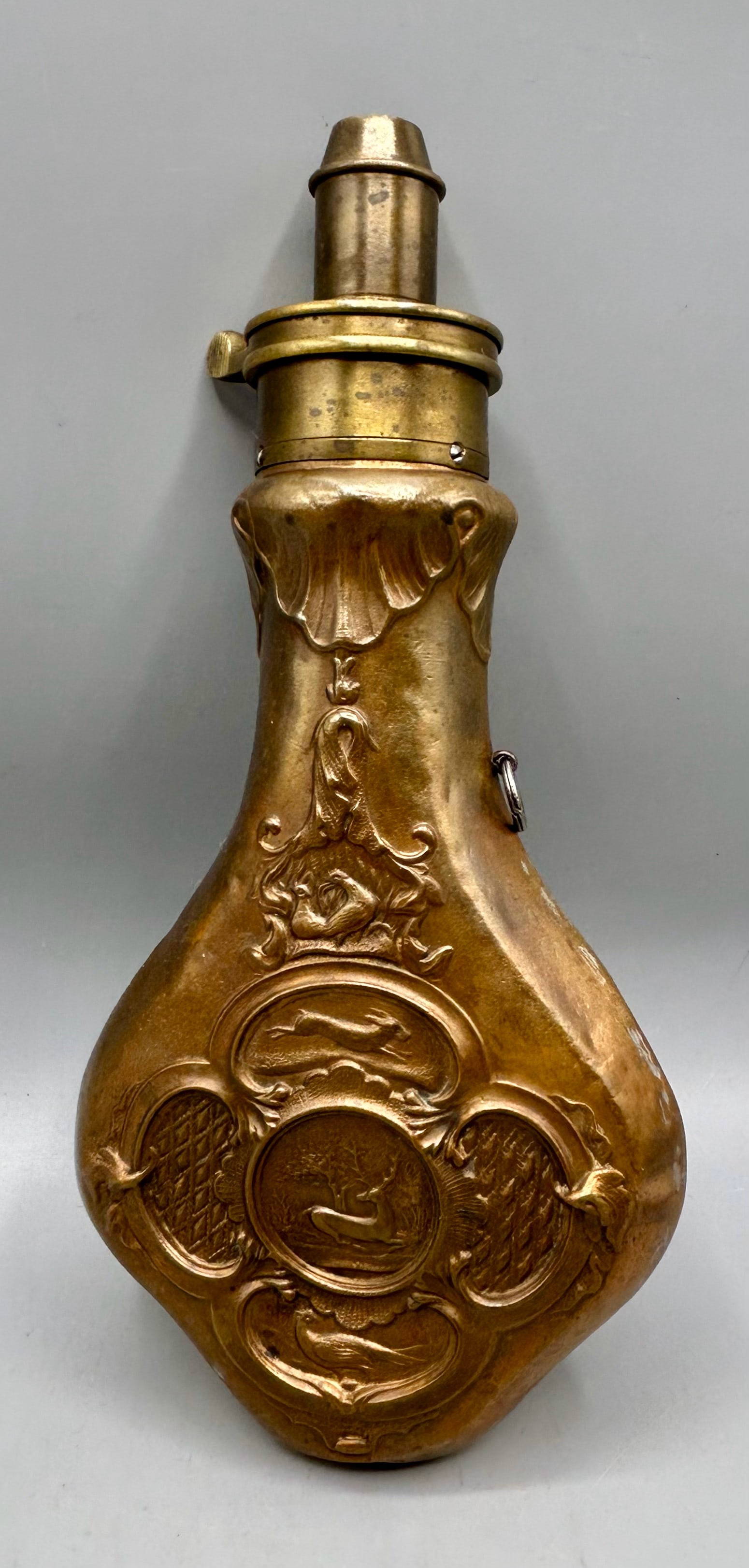 Exceptional Copper Powder Flask By James Barlow Auction