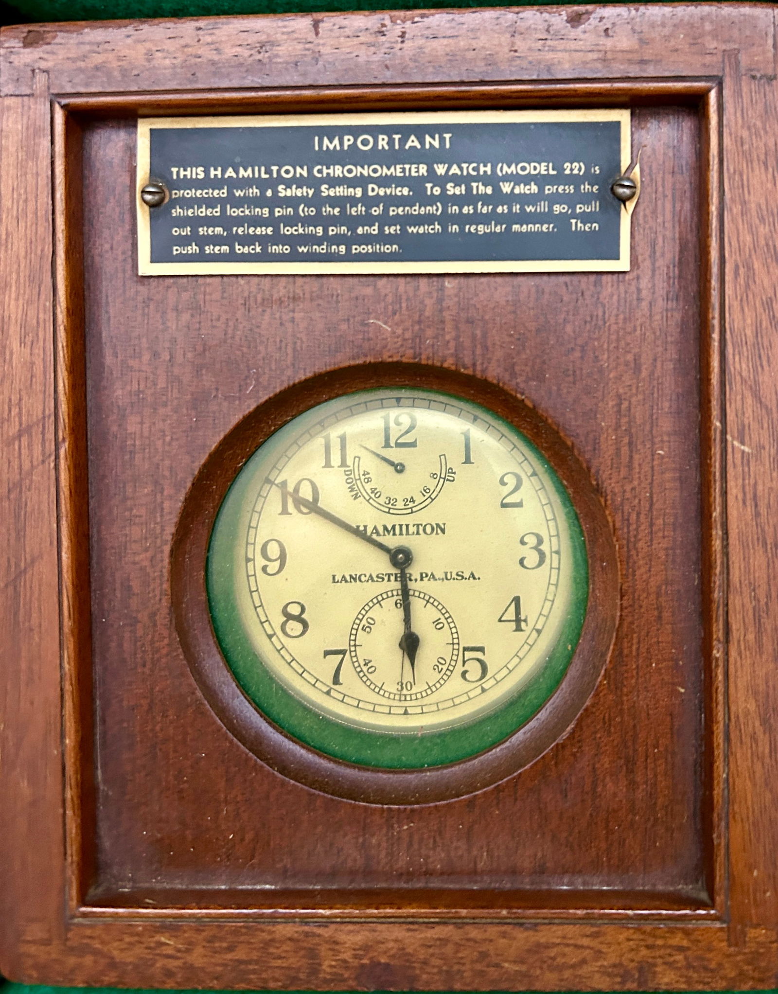 Waltham Watch Co. Nautical Chronometer Ships Clock Waltham Watch Co. Nautical Chronometer Ships Clock
