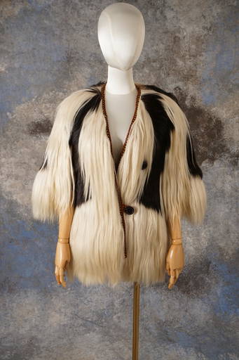 Vintage 1960s Long Haired Goat Fur Coat