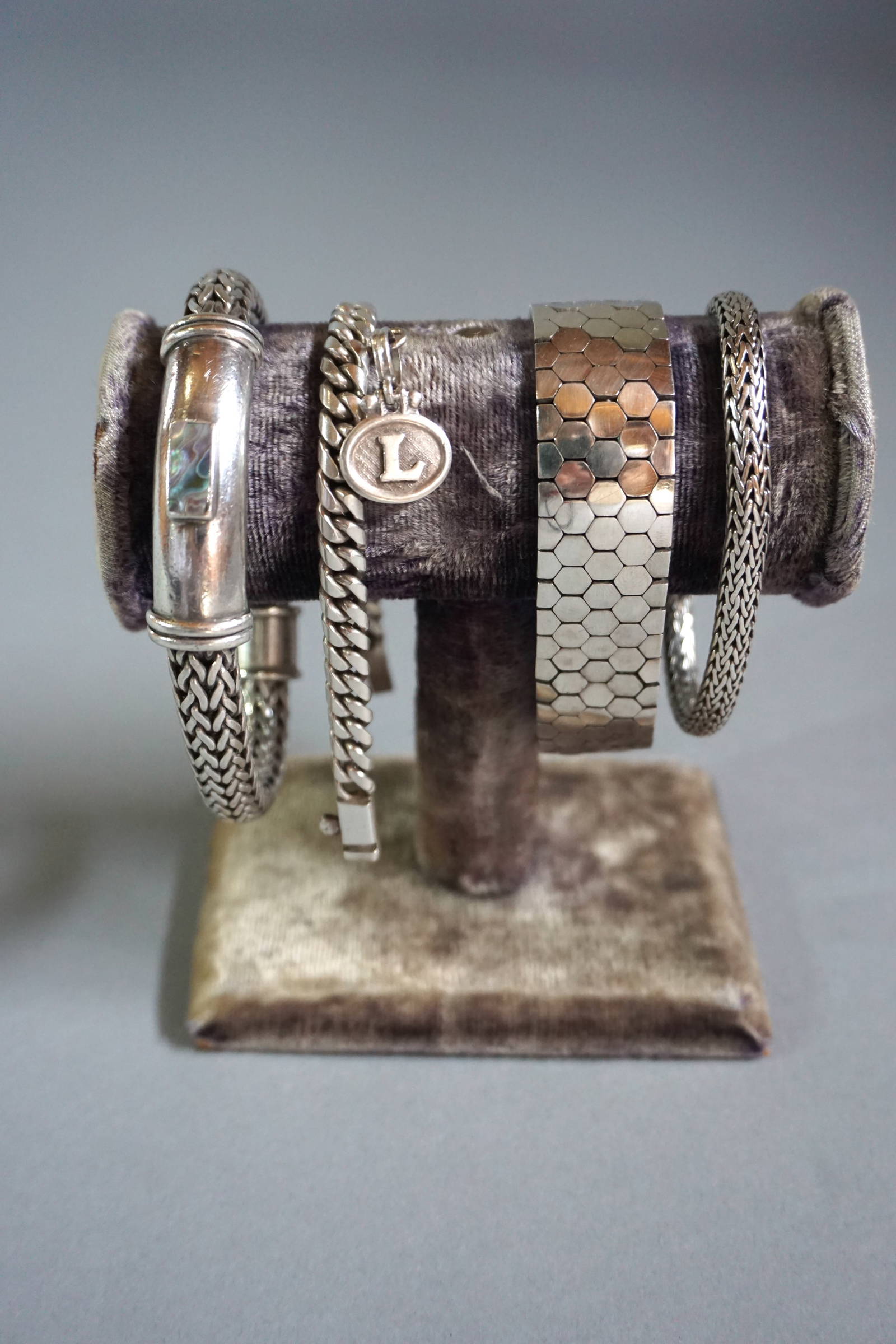 Vintage Sterling Silver Bracelets Grouping Lot Of 4 Pieces Auction