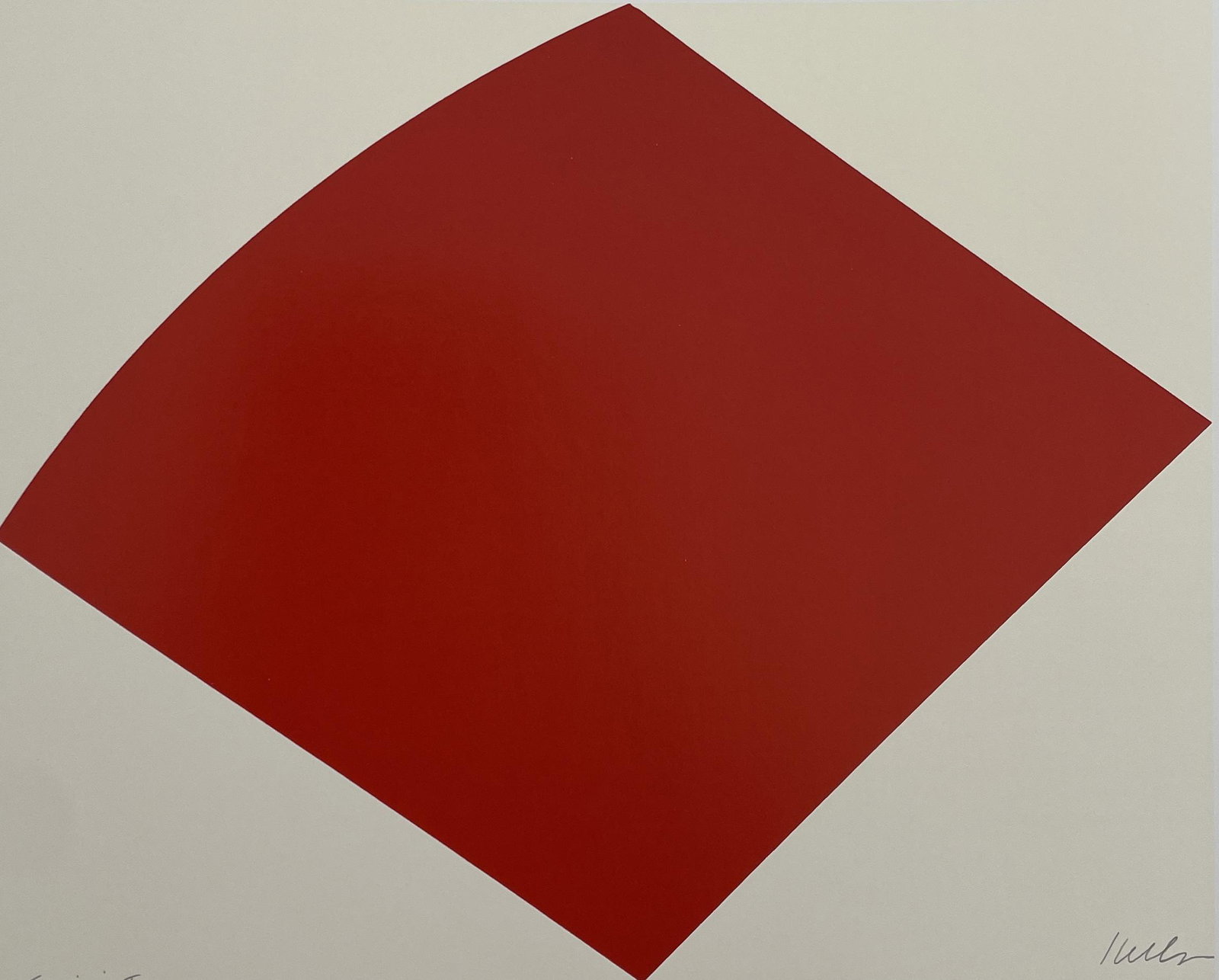 Ellsworth Kelly Red Curve, 1996
