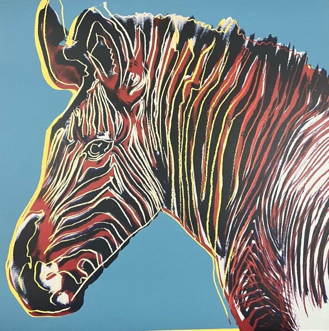 Andy Warhol - Grevy's Zebra, 1983 - Screenprint Auction