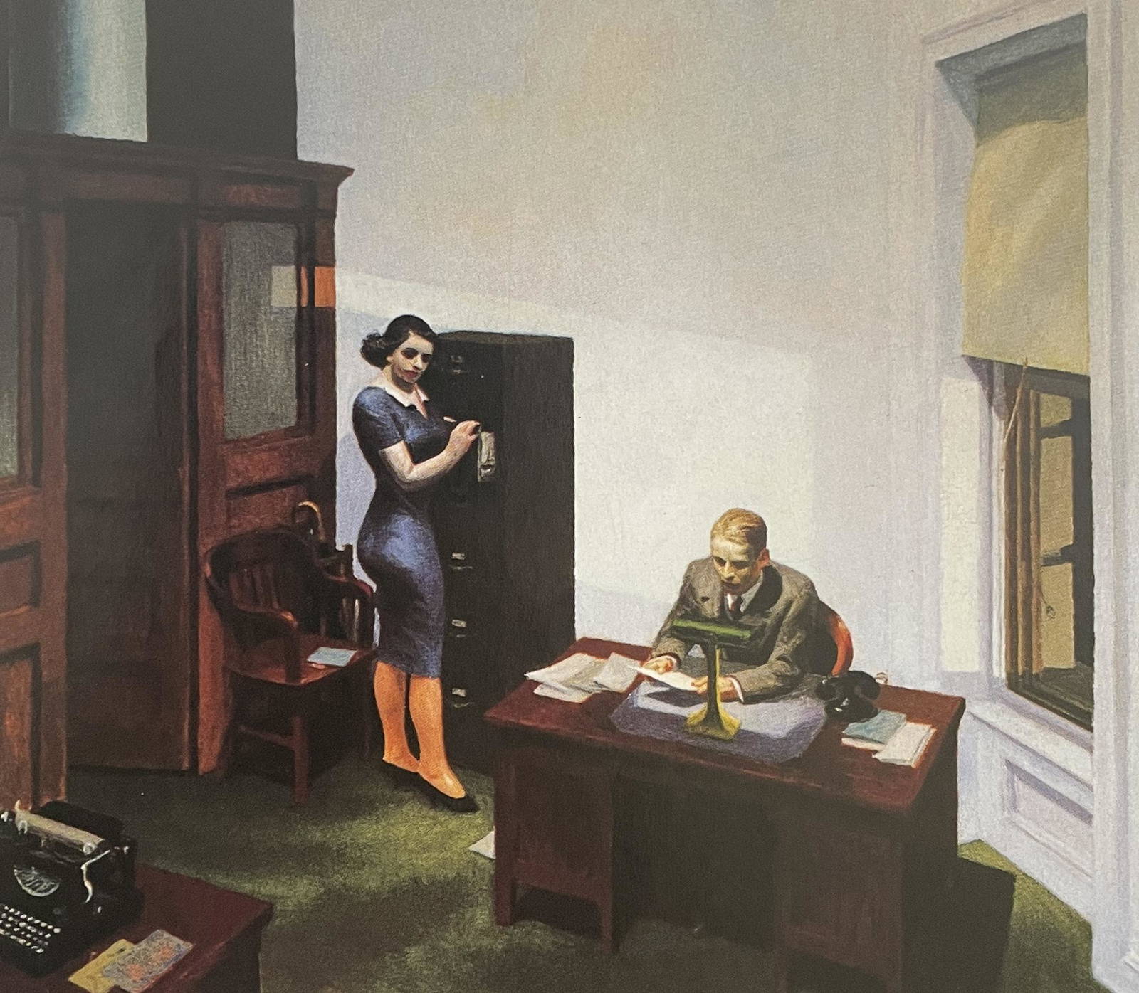 Edward Hopper - Office At Night, 1940 Auction