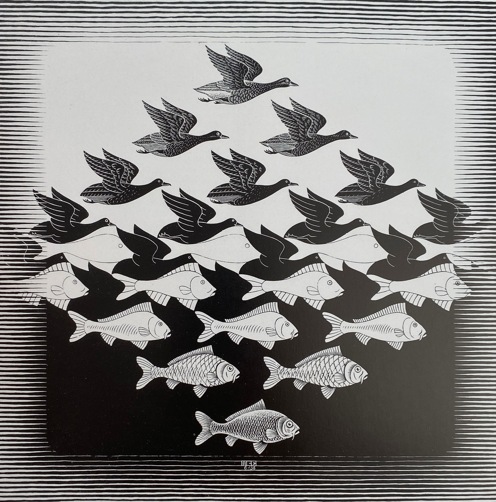 Mc Escher - Sky And Water I, 1938 Auction