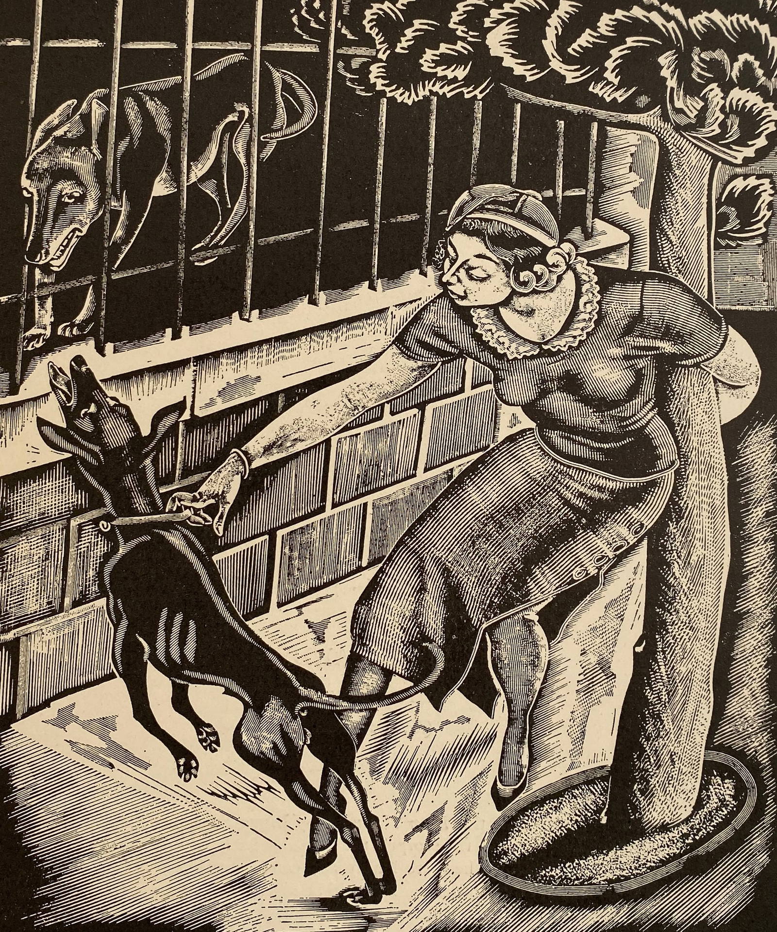 Pal C. Molnar - The Two Dogs, Print Auction