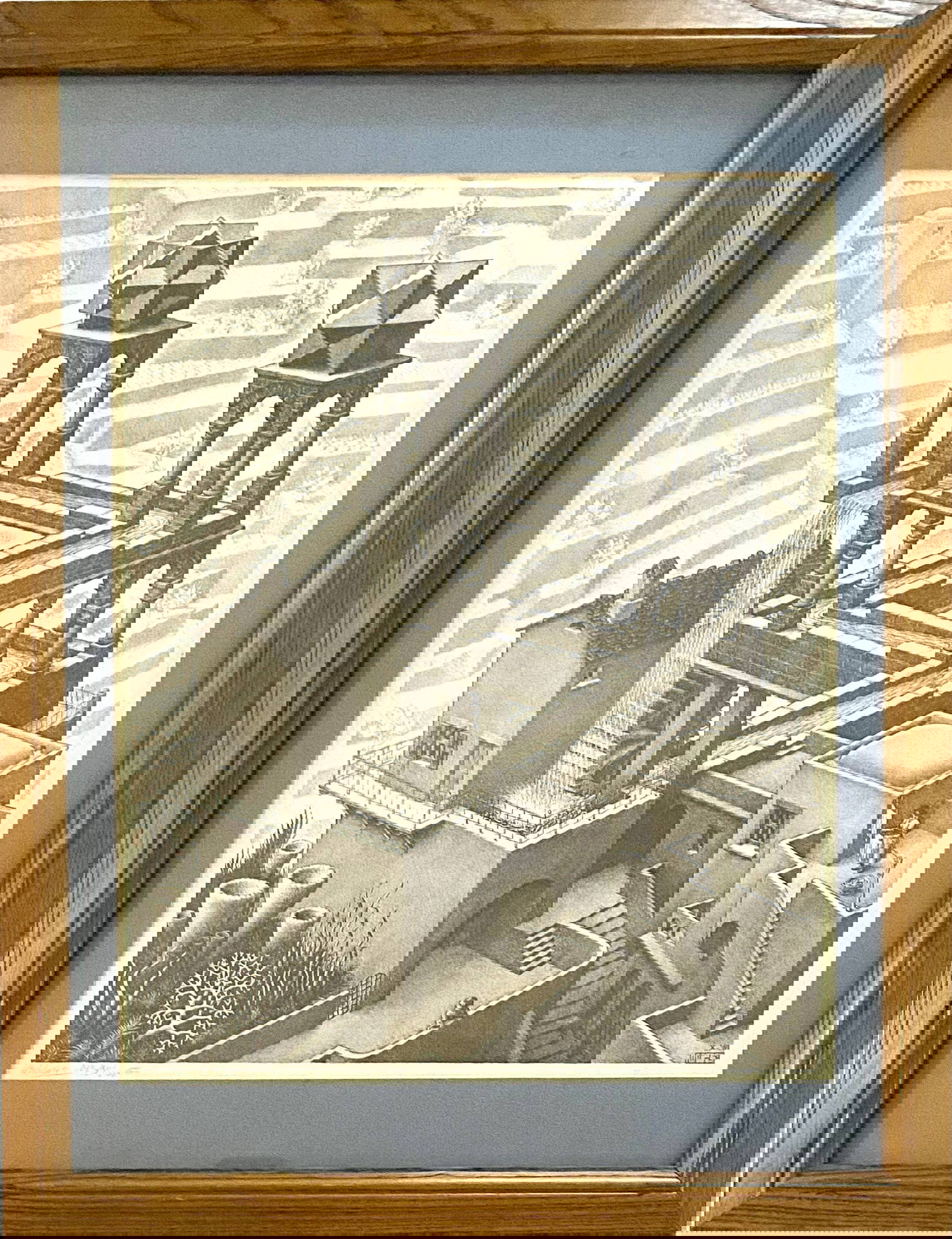 M.c. Escher - Waterfall, 1961 (signed & Numbered) Auction