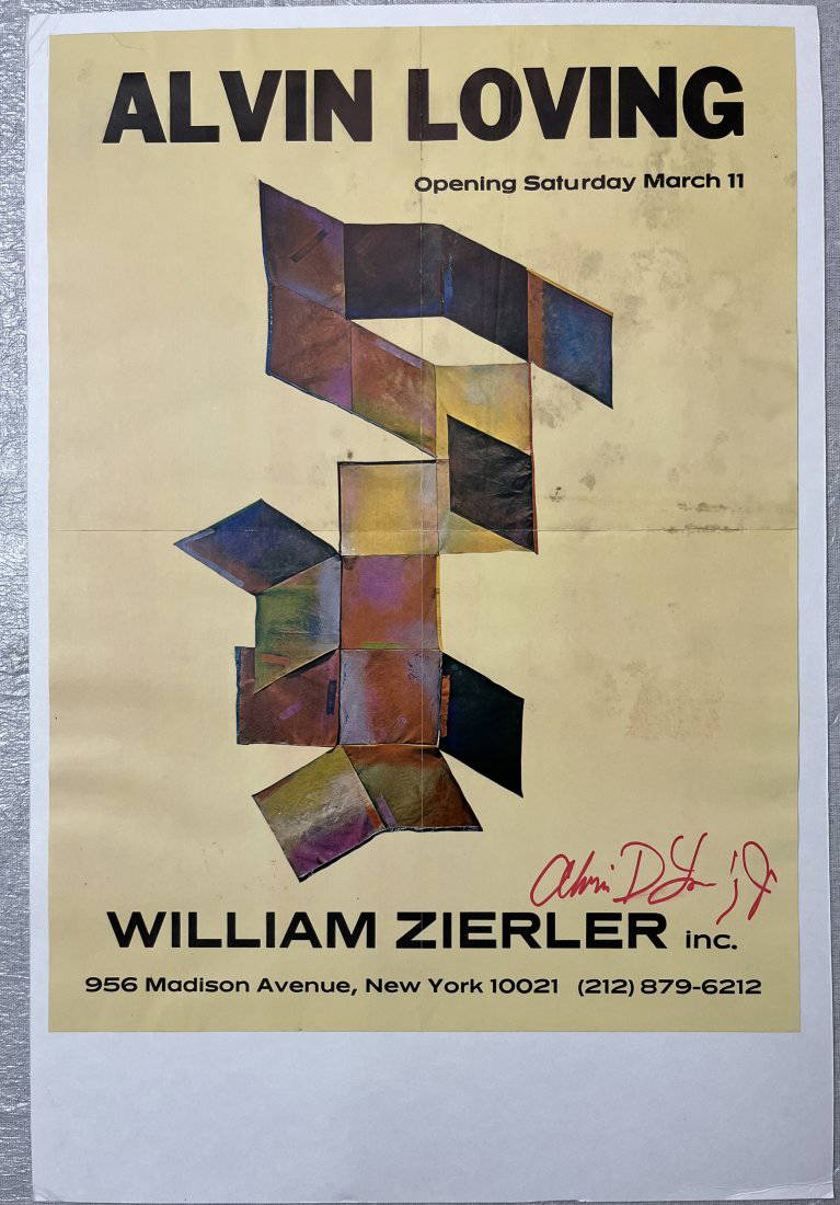 Alvin Loving, Original, Artist-signed Poster, William Ziegler Gallery ...