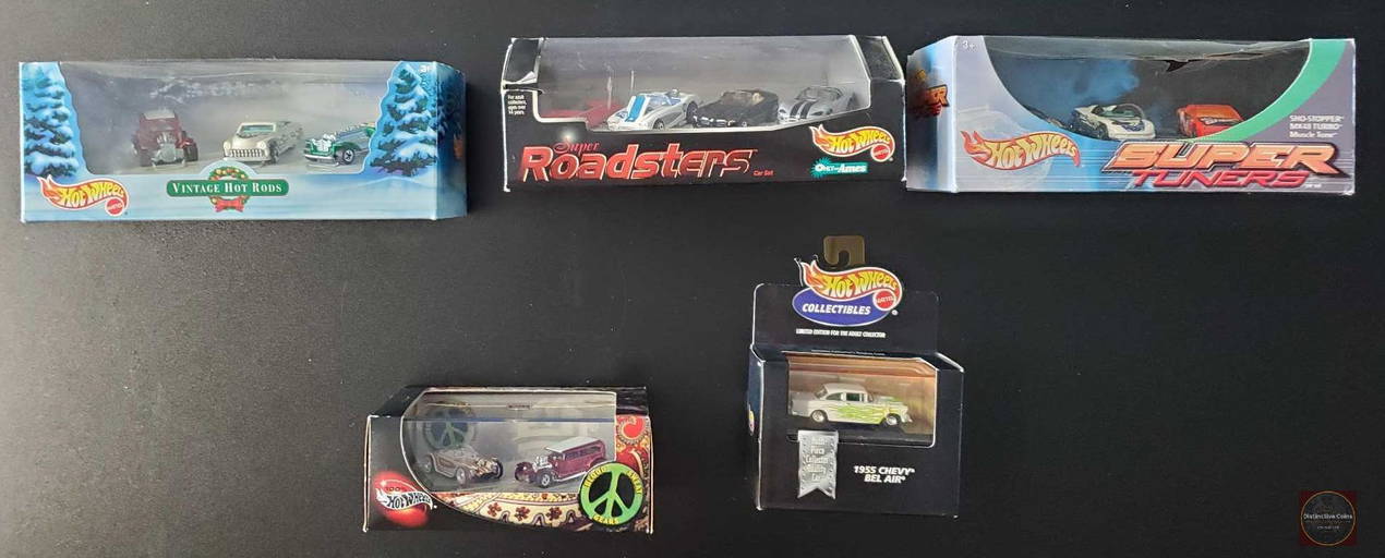 Hot Wheel Box Set Lot Of 5 Sets And 13 Cars