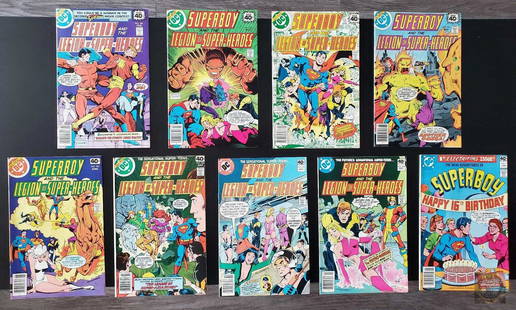 Superboy And The Legion Of Super Heroes Lot Of 9 Dc Comics
