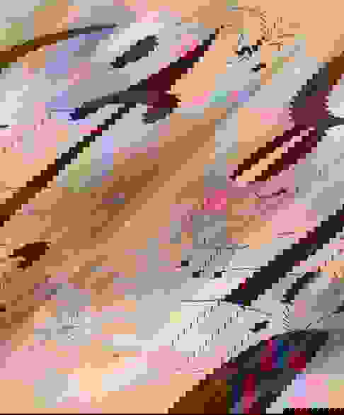 Mixed Media On Paper Joan Miro Style Of Spanish Surrealism Auction