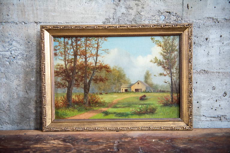 Original Oil Painting C.h. Edwards