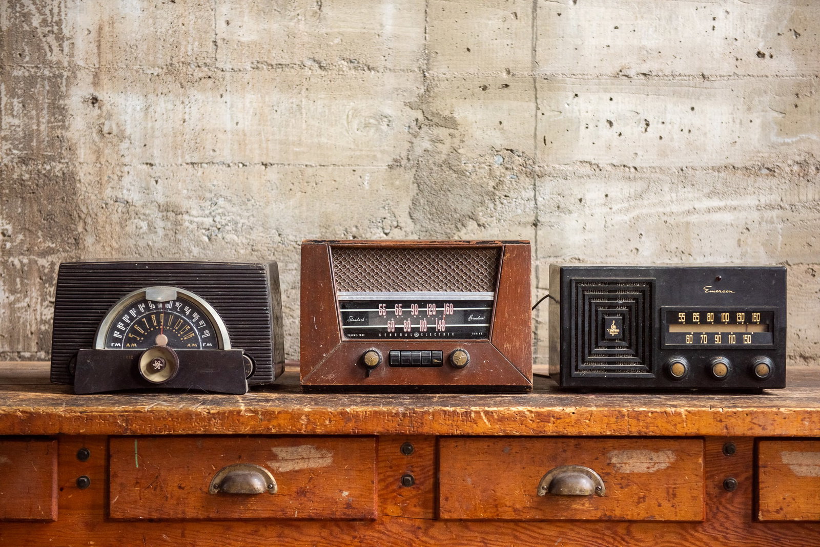 Mid Century Table Top Radios
