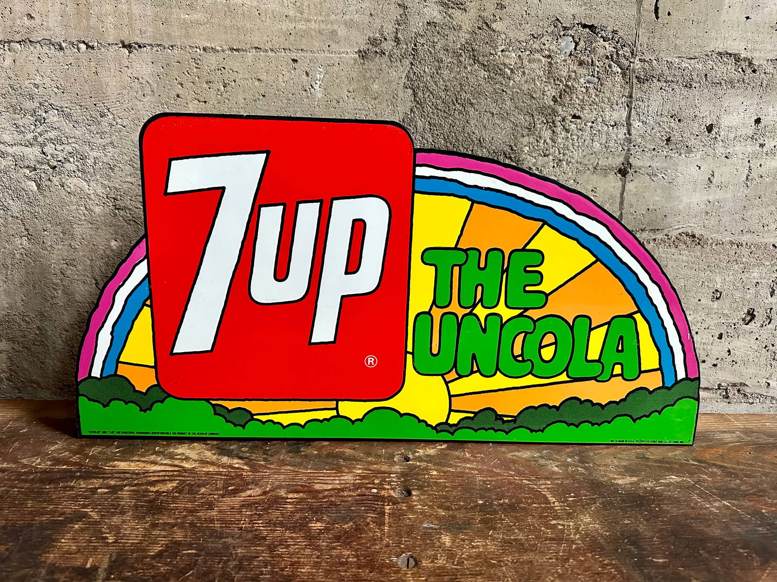 7-up The Uncola Flange Sign Auction