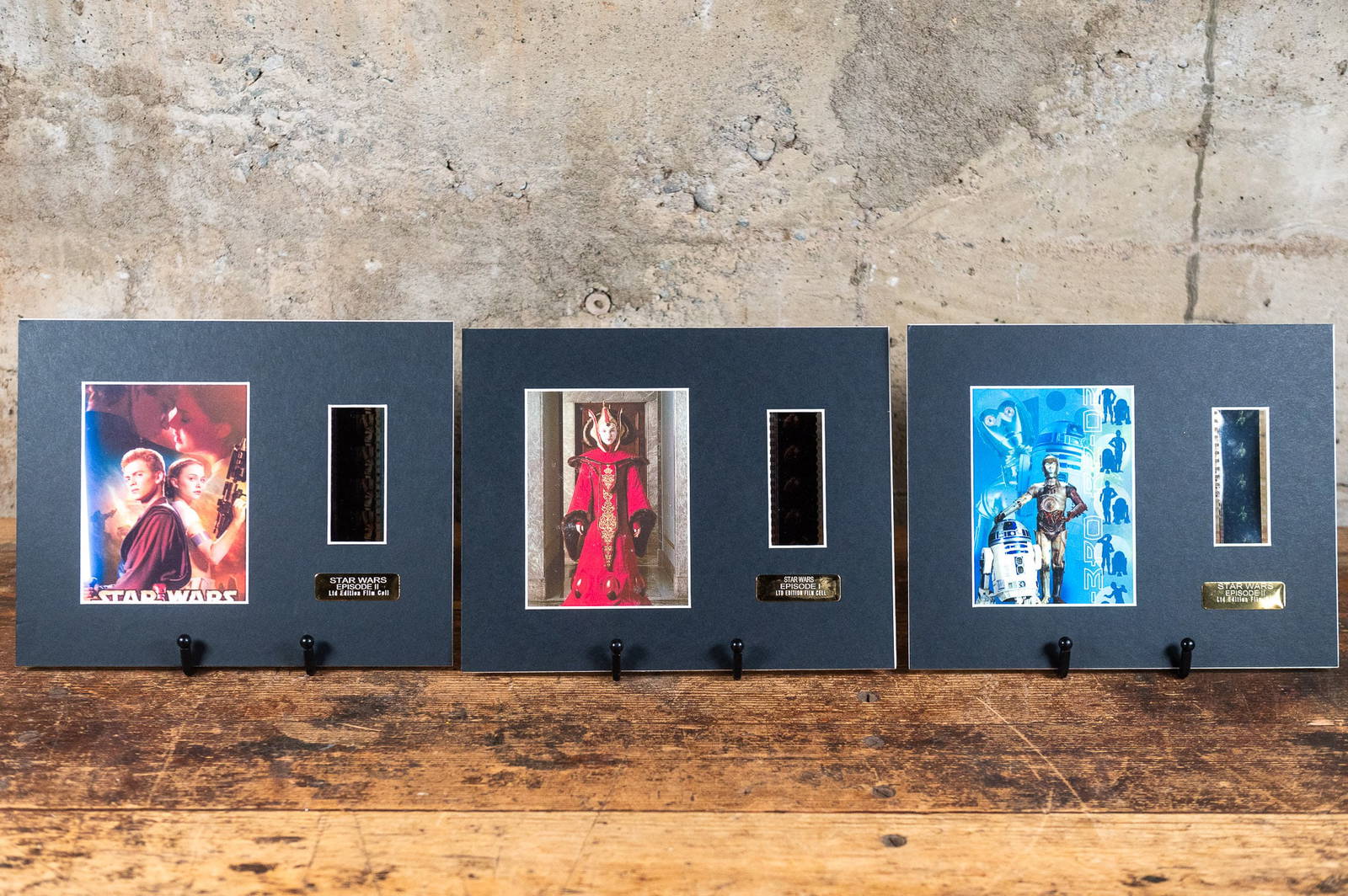 Star Wars Episode I & Ii Limited Edition 35mm Film Cells W/ Coa Auction