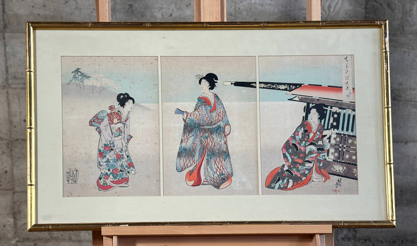 Yoshu Chikabu, Japanese Ukiyo-e Bijin-ga Woodblock Print Auction