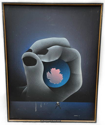 Giovanni Montrone, American, The Challenge Of Being Alone, Surrealist ...