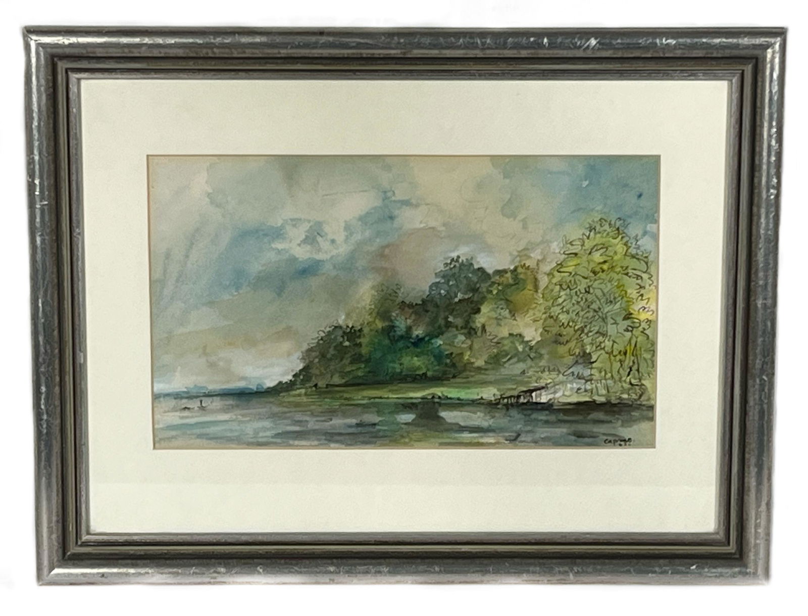 Landscape, Watercolor, Signed Caprano '67 - Mar 22, 2023 | Ray's ...