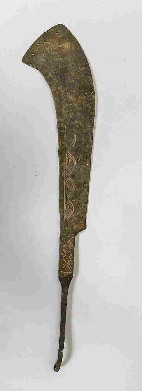 African, Edo/benin, Nigeria, Forged Iron Ceremonial ?ada/eben? Honor ...